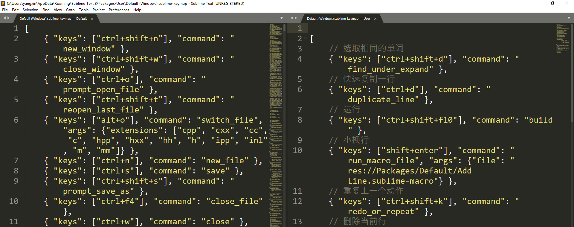 sublime快捷键和设置配置 | Victor's Blog