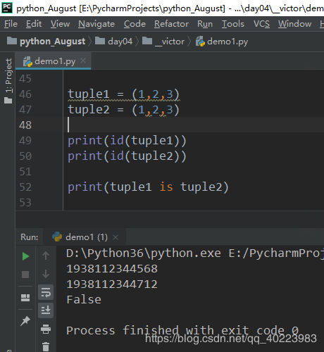 关于Python3.7和Python3.6中元组类型数据内存存储问题 | Victor's Blog