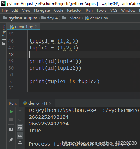 关于Python3.7和Python3.6中元组类型数据内存存储问题 | Victor's Blog
